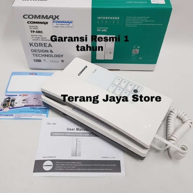 Promo Intercom Commax Tp-6rc (100%& Resmi) Diskon 14% Di Seller ...