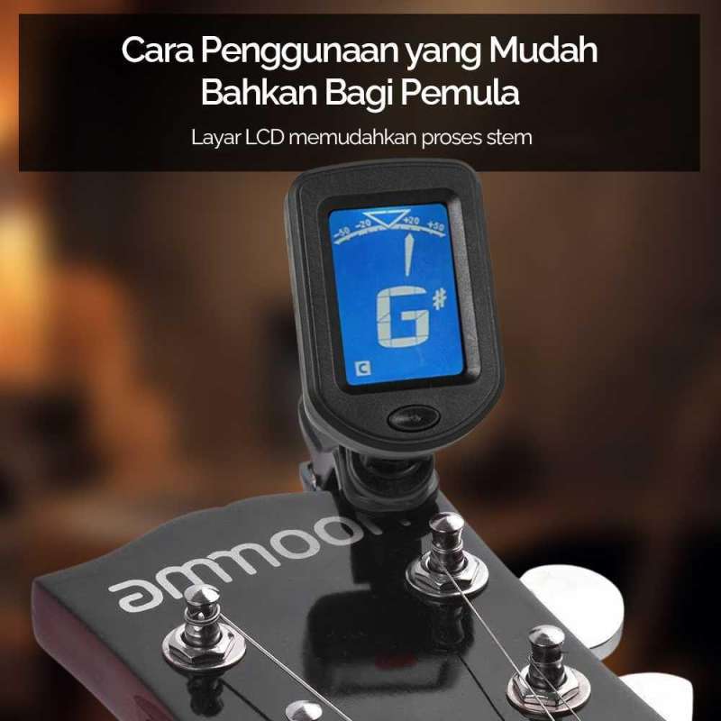 Promo Tuner Gitar Digital Chromatic Universal Tone Calibration At-01a ...