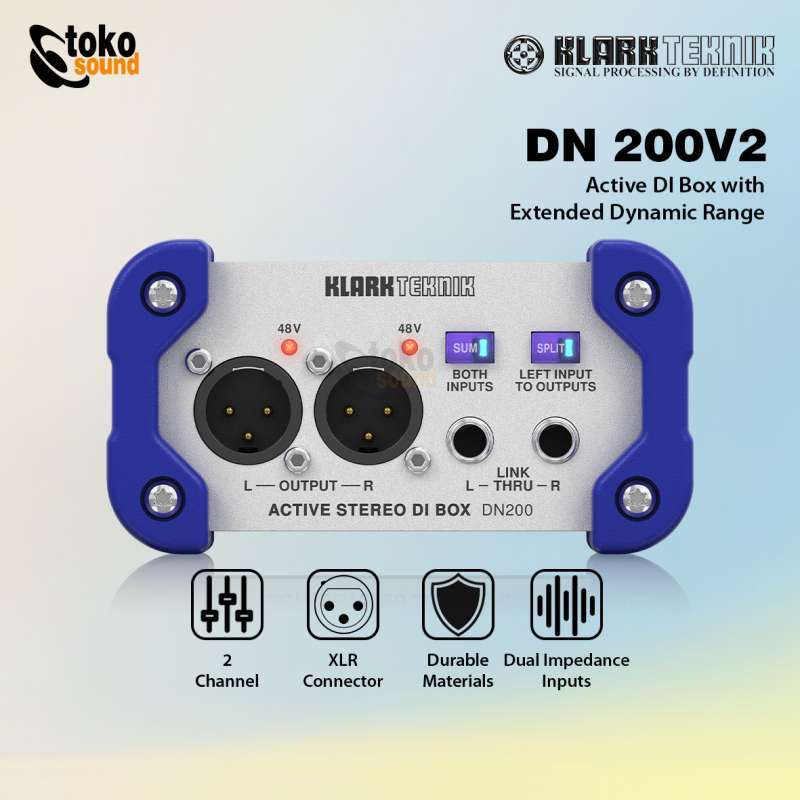Jual Klark Teknik Dn200 V2 - 2 Channel Active Di Box With Ext Dynamic ...