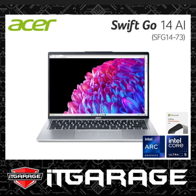 Jual Acer Swift Go Ai Sfg14-73-56a7 | Ultra 5-125h/32gb/512gb/intel Arc ...
