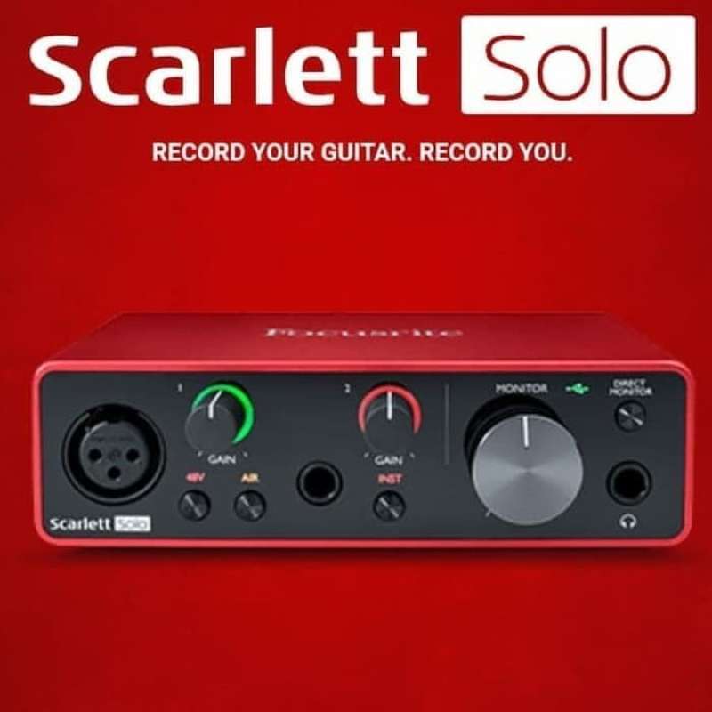 Jual Focusrite Scarlett Solo Studio 3rd Generation Paket Alat Rekaman ...