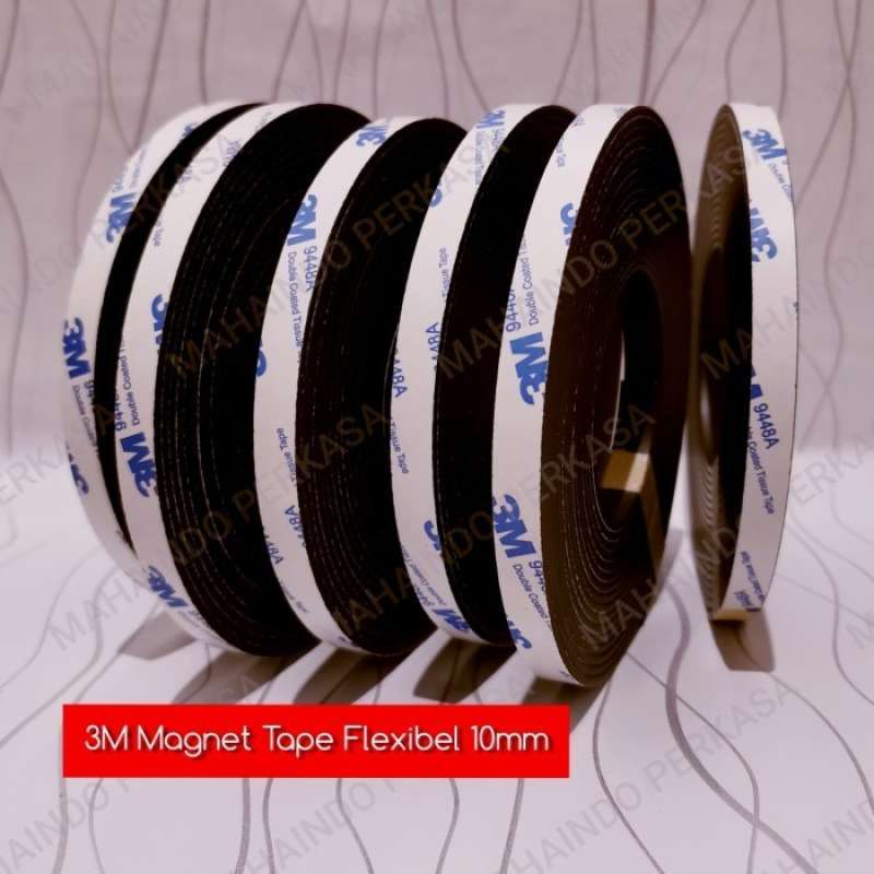 Jual 3m Magnet Tape Strip 10mm Flexibel Tape Kulkas - Kawat Nyamuk Di ...