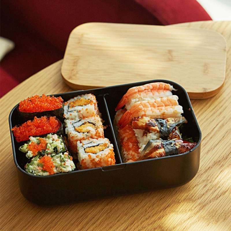 Jual Miniso Kotak Makan Sederhana Lunch Box 900ml Besar Gaya Jepang Di ...