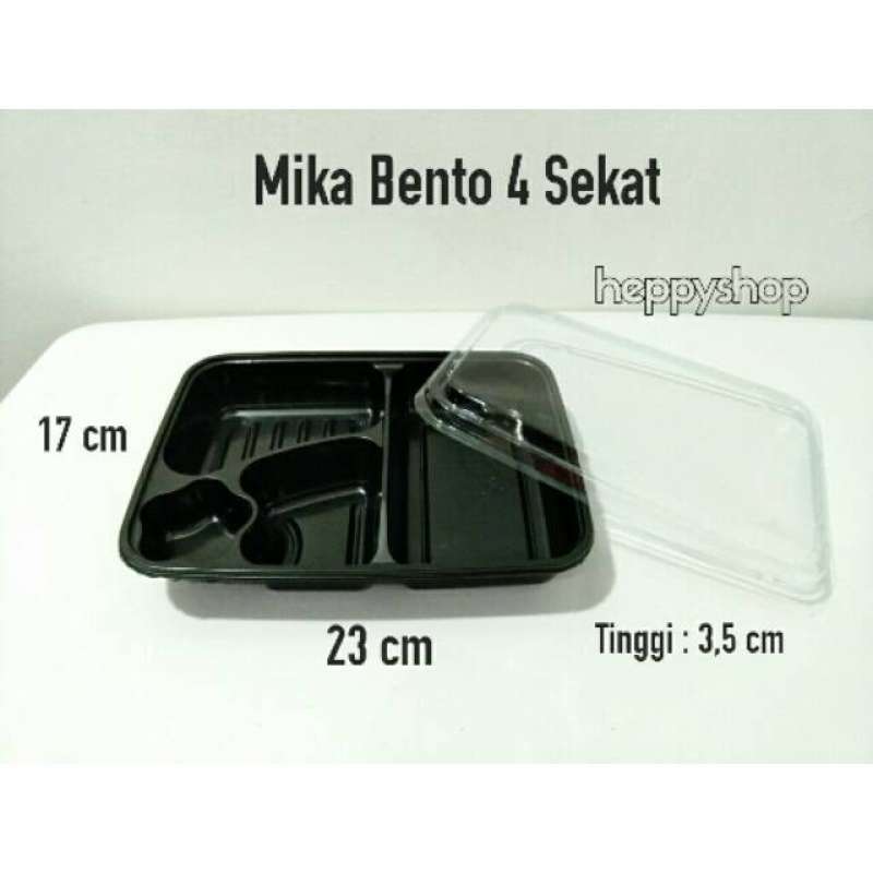 Jual Mika Bento 4 Sekat, Tray Bento, Box Bento, Kotak Bento Di Seller ...