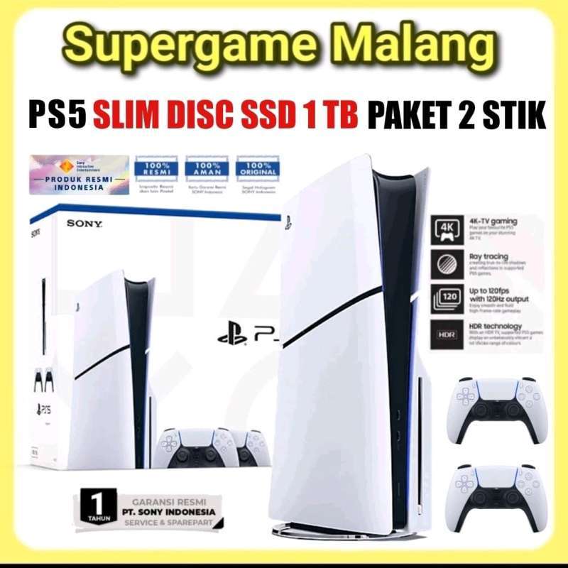 Jual Ps5 Slim Bundle 2 Stik Ps 5 Playstation Digital Edition Standar Disc Garansi Asia Version ...