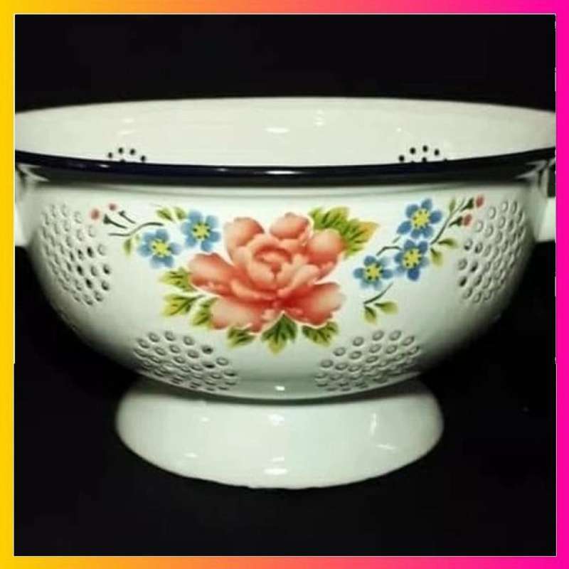 Jual Wakul Nasi Bunga / Tempat Nasi Enamel Vintage Di Seller Taraje ...