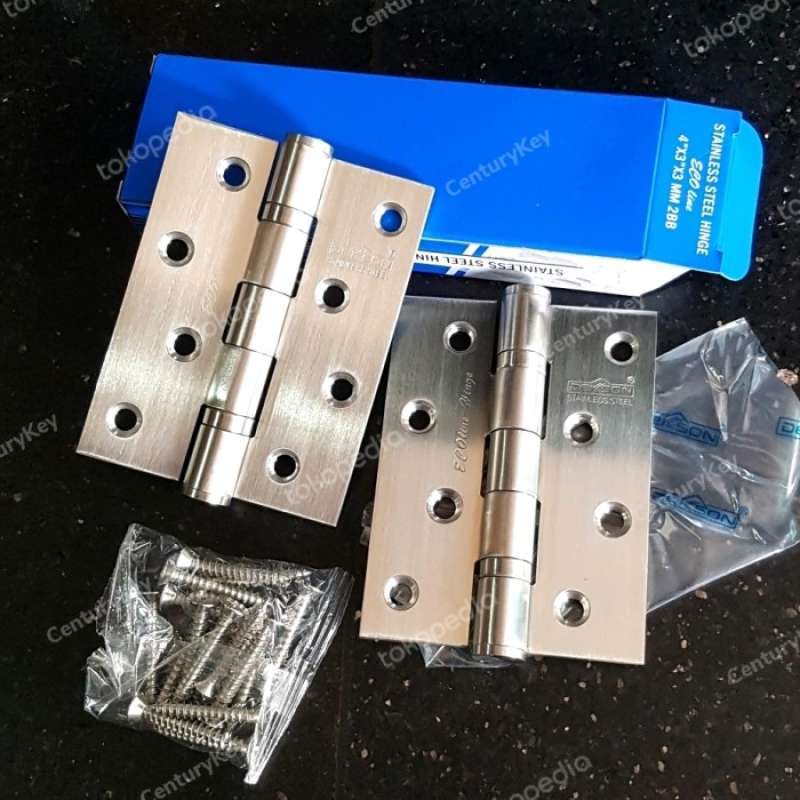 Promo Engsel Hinge Dekson Ecoline Kupu Kupu 4 Inch 4x3x3mm 2bb Sss ...
