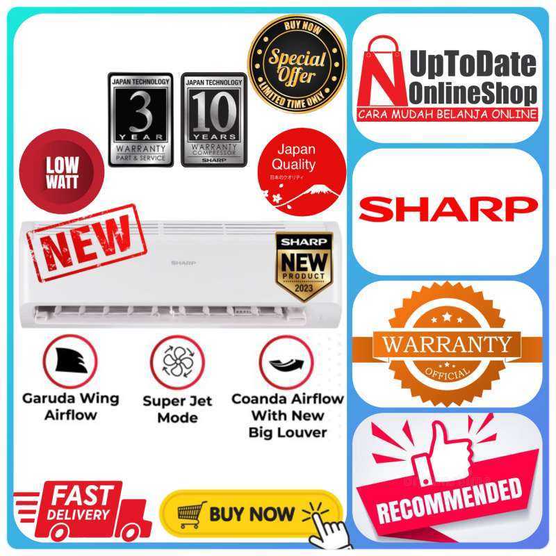 Promo Ac Sharp Ah-a7bey A7bby 7bey Standard 3/4pk Super Jet Cooling Low Watt Ac Sharp 3/4 Pk ...