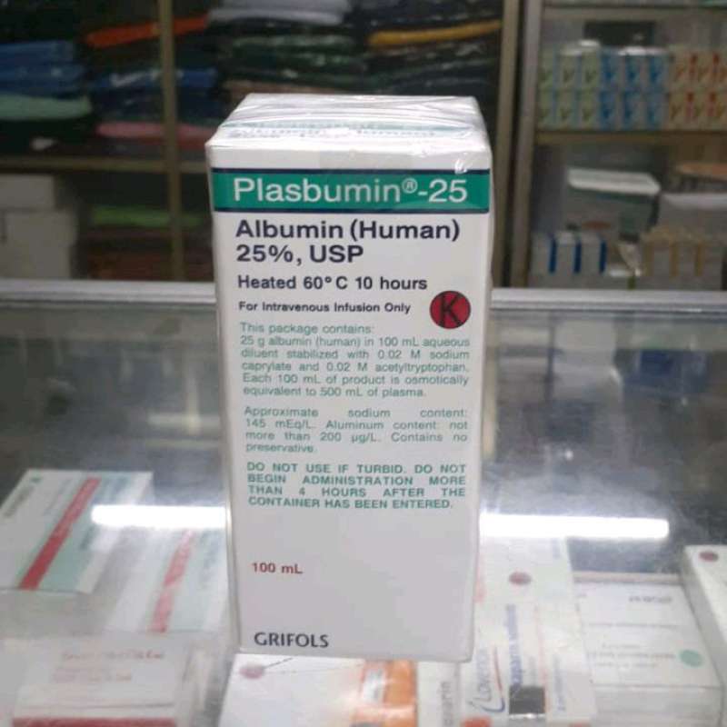 Jual Plasbumin/25/100ml/albumin/human/infus/box Di Seller Apotek ...
