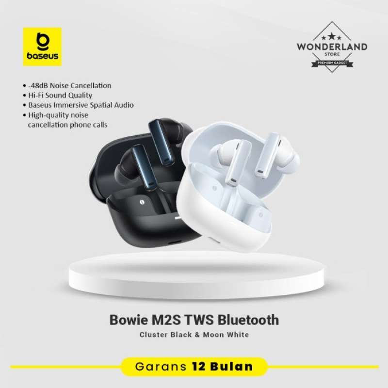 Jual Baseus Bowie M2s Tws Bluetooth Anc Enc Dual Channel Low Latency Di Seller Indah Purnama ...