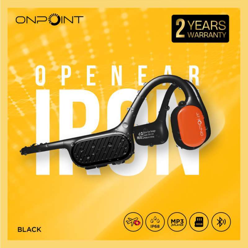 Promo Onpoint Openear Iron Bone Conduction Headphone - Black Diskon 23% ...