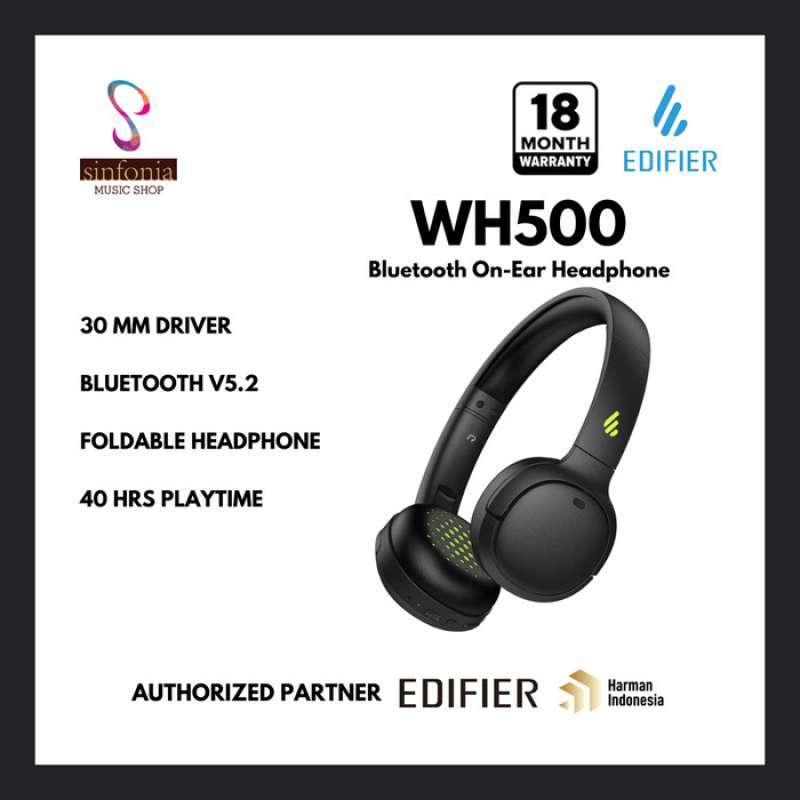Promo Edifier Wh500 Bluetooth On-ear Headphone Lighten Up Your Tune Diskon 23% Di Seller Indah ...
