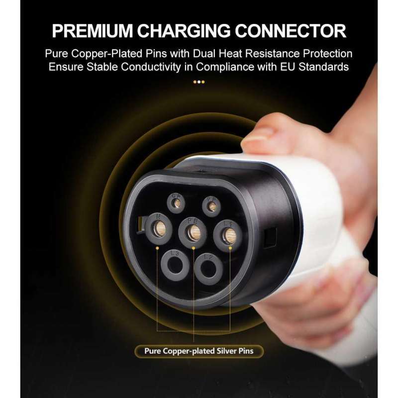 Jual Taysla Charger Mobil Listrik Ev Led 16a 3.5kw Eu To Type 2 Female ...