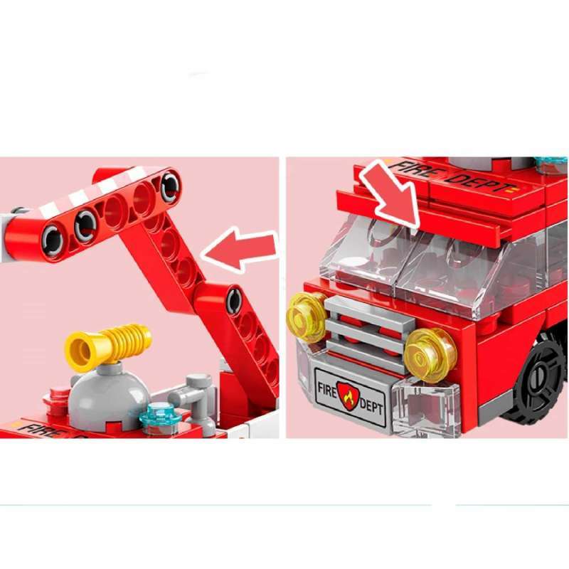 Jual Lele Brother Mainan Balok Susun Fire Brigade 6 In 1 Lego 142 ...