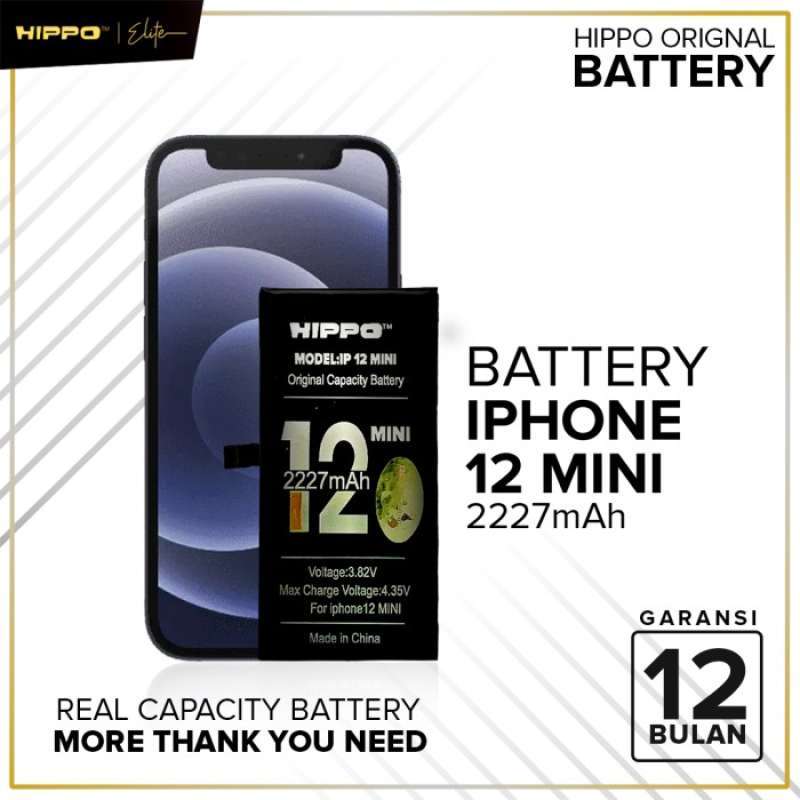 Promo H.ippo Baterai Ip.hone 12 | Ip.hone 12 Mini | 12 Pro | Ip.hone 12 ...