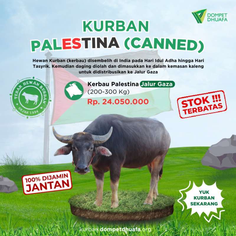 Jual Dompet Dhuafa - Kurban Kerbau Palstina Gaza Di Seller Dompet ...
