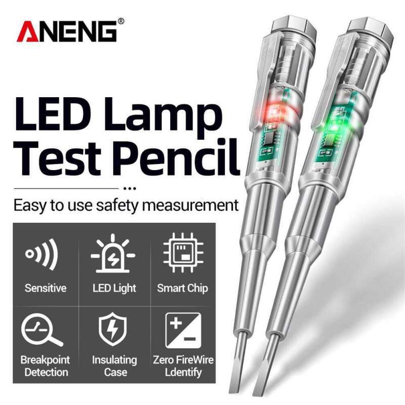 Jual Obeng Tespen Tester Pen With Indicator Dual Led B12 Tespen Listrik ...