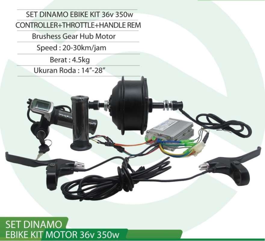Promo Set Ebike Kit Dinamo Motor Bldc 36v 350w Sepeda Listrik Jeruji ...