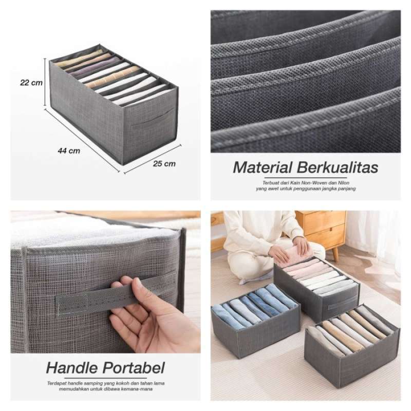 Promo 100% Produk Ori Kotak Sekat Tempat Pembatas Pakaian Penyimpanan ...