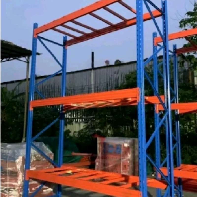 Jual Rack Pallet Heavy Duty 2 Ton Pallet Racking 270×100×400 2 Layer ...
