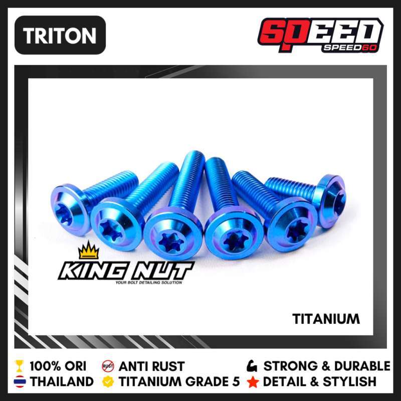 Jual Baut Segitiga Atas Rx King Baut Titanium Grade 5 Thailand King Nut ...