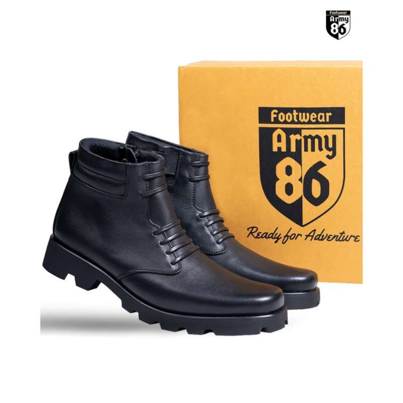 Promo Army86 Sepatu Pdh Navy Hitam Dop Diskon 27% Di Seller Nz Store ...