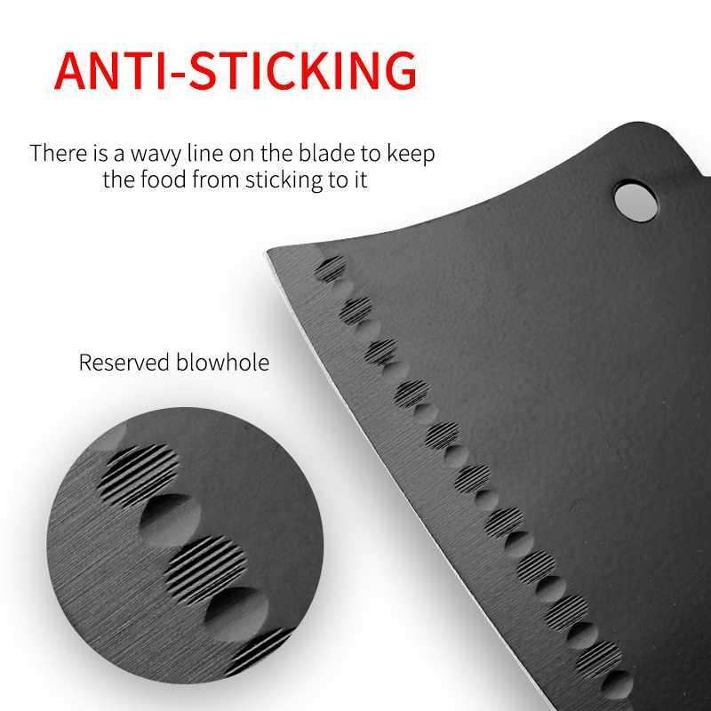 Jual Rsr Pisau Daging Kitchen Cleaver Knife 3cr13 Stainless Steel Ae6 ...