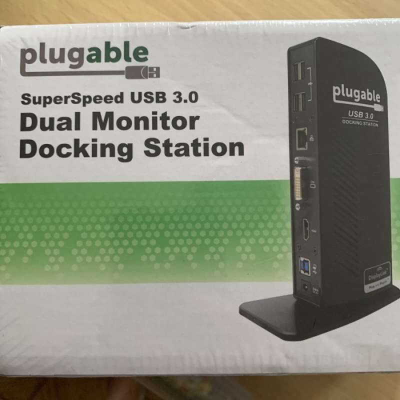 Jual Plugable Ud-3900 Dual Display Universal Usb 3 Hub Dock Docking ...