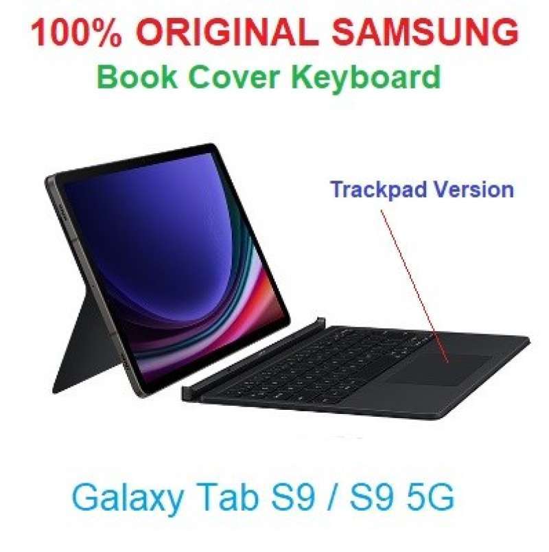Jual Samsung Book Cover Keyboard Galaxy Tab S9 5g S9fe S9 Fe Original ...