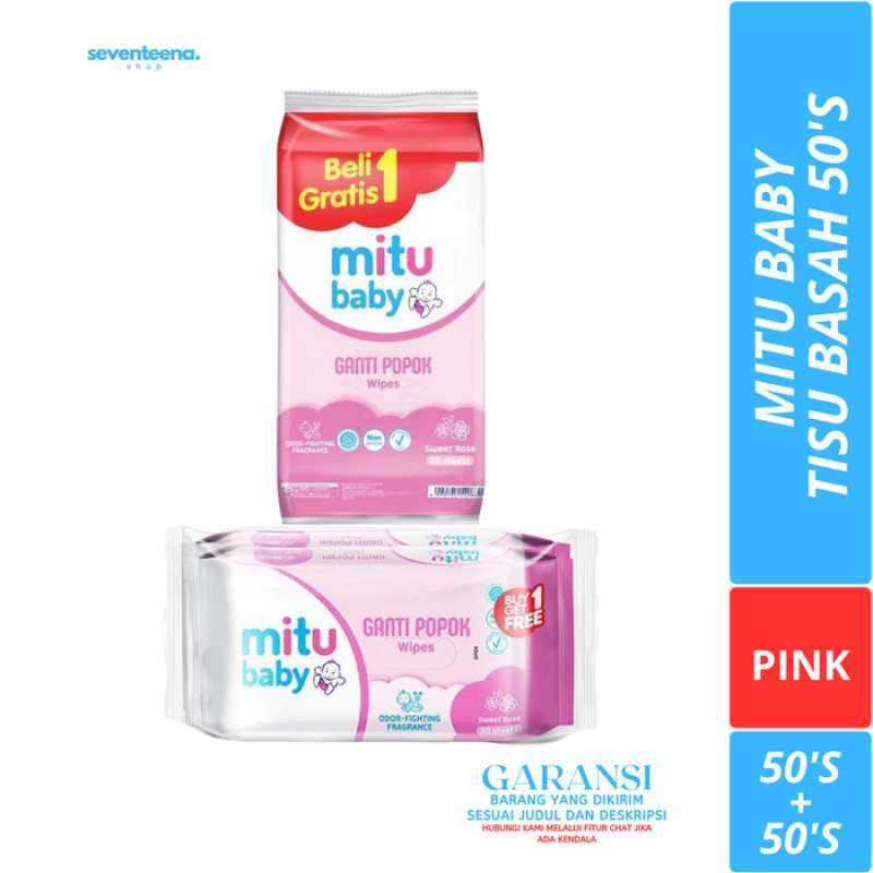 Jual 4 Bundel Tisu Basah Mitu Isi 8 X 50's Tisu Bayi - Mix Di Seller ...