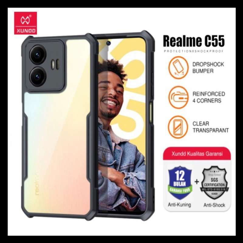 Promo Realme C55 4g Xundd Beatle O.r.ig.in.al Case Transparan Armor ...