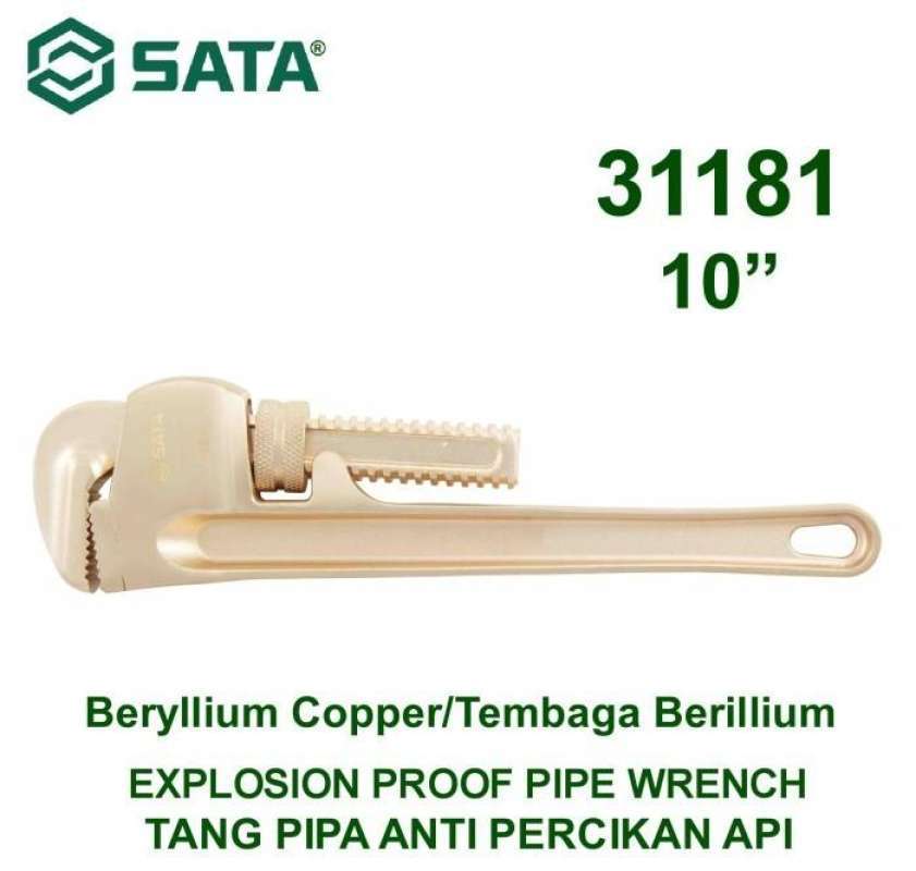 Jual Tang Pipa Anti Api 31181 - 10 Explosion Proof Pipe Wrench Sata ...
