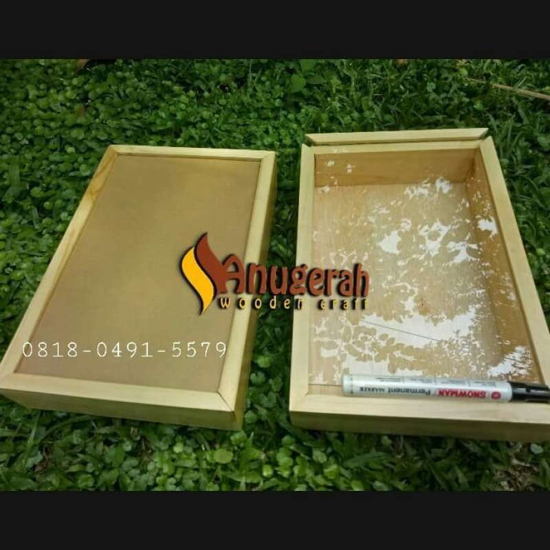 Jual Wooden Sliding Acrylic Box 30x40cm Kotak Kayu Sliding Akrilik ...