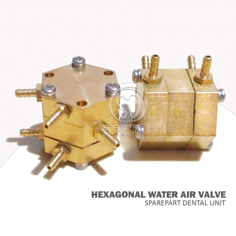 Promo Sparepart Dental Unit Hexagonal Segi Enam Valve Air Angin Pull ...