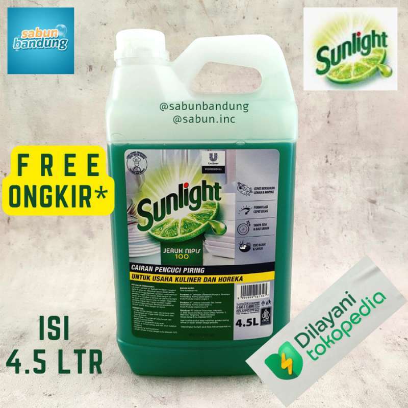 Jual Sunlight Profesional Sabun Cuci Piring Jeruk Nipis 5 L Bandung Di ...