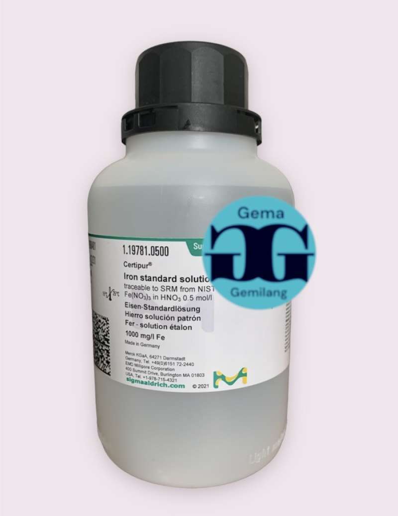 Promo Iron Standard Solution Merck 119781 Larutan Standar Besi 500 Ml ...