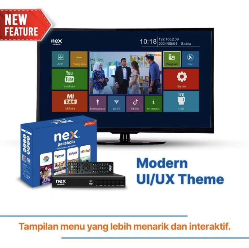 Jual Receiver Nex Parabola Biru Hybrid C Band Ku Band Di Seller Indtek ...