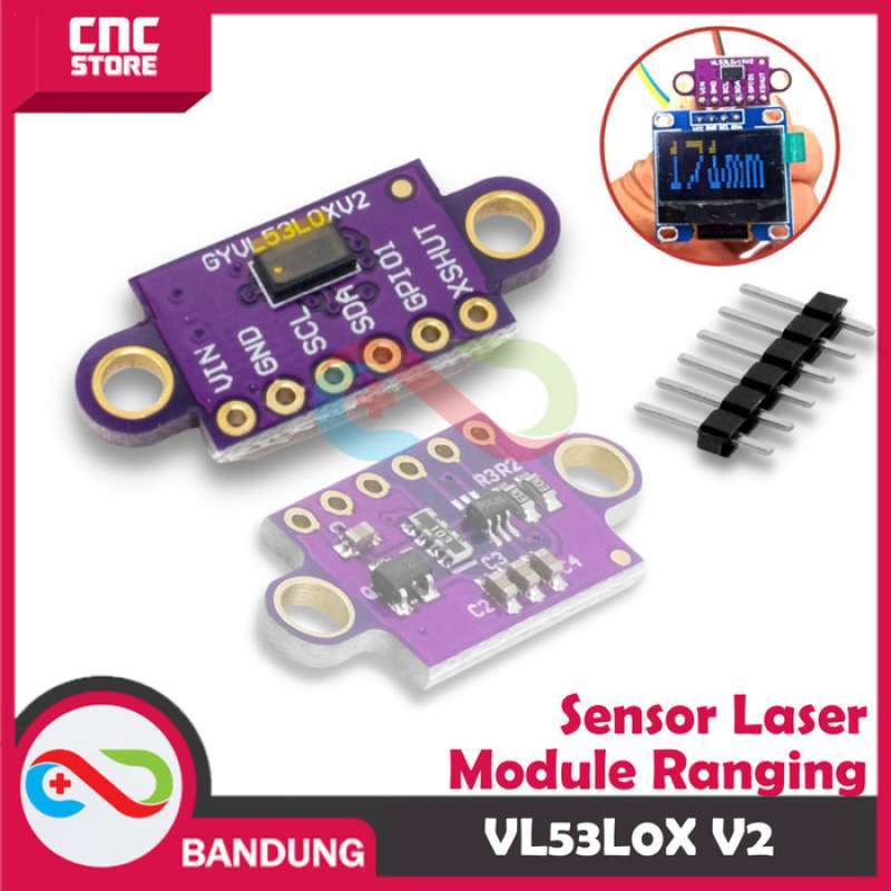 Promo Vl53l0x V2 Laser Range Module Time Of Flight Sensor Jarak Laser ...