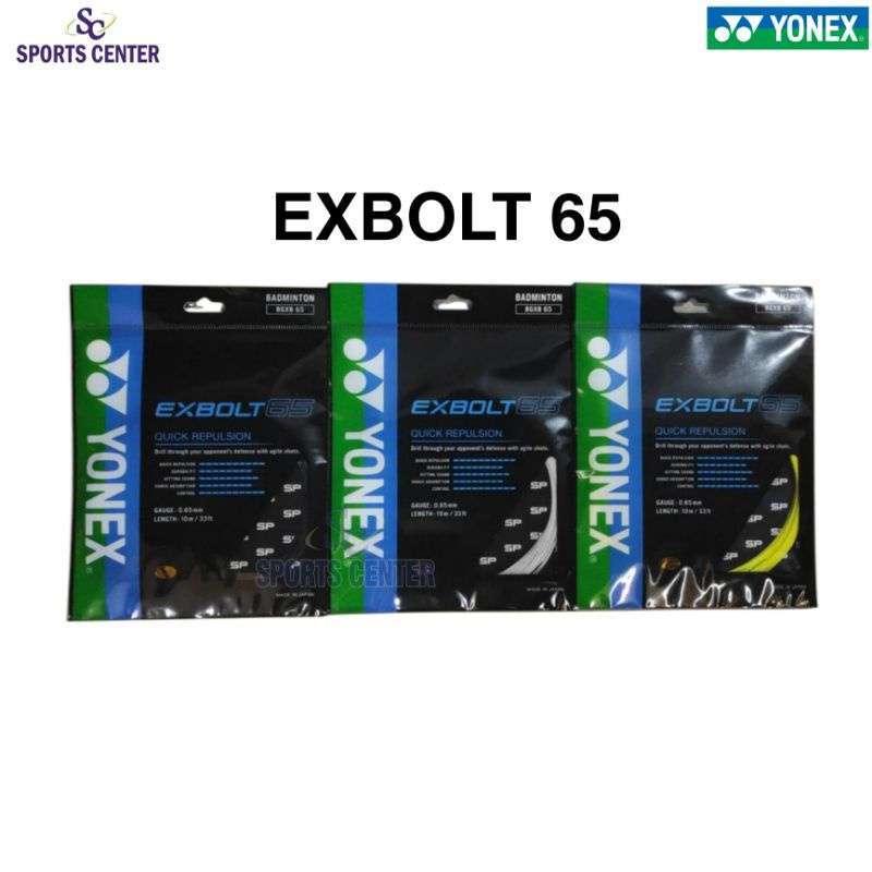 Jual Senar Badminton Yonex Exbolt 65 Original, Model Terlengkap ...