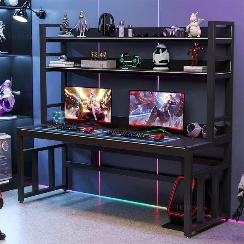 Jual Ce Nordic Double Gaming Table Desktop Computer Desk Office Furn Di ...