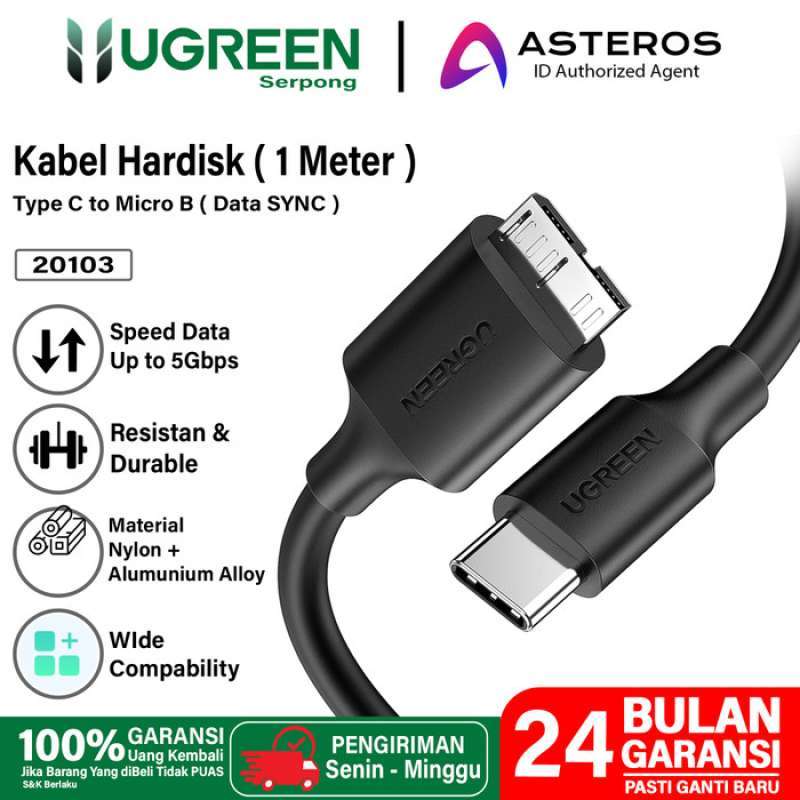 Jual Ugreen Kabel Data Hardisk Usb C To Micro B Cable Hdd Eksternal Kabel Usb C Di Seller