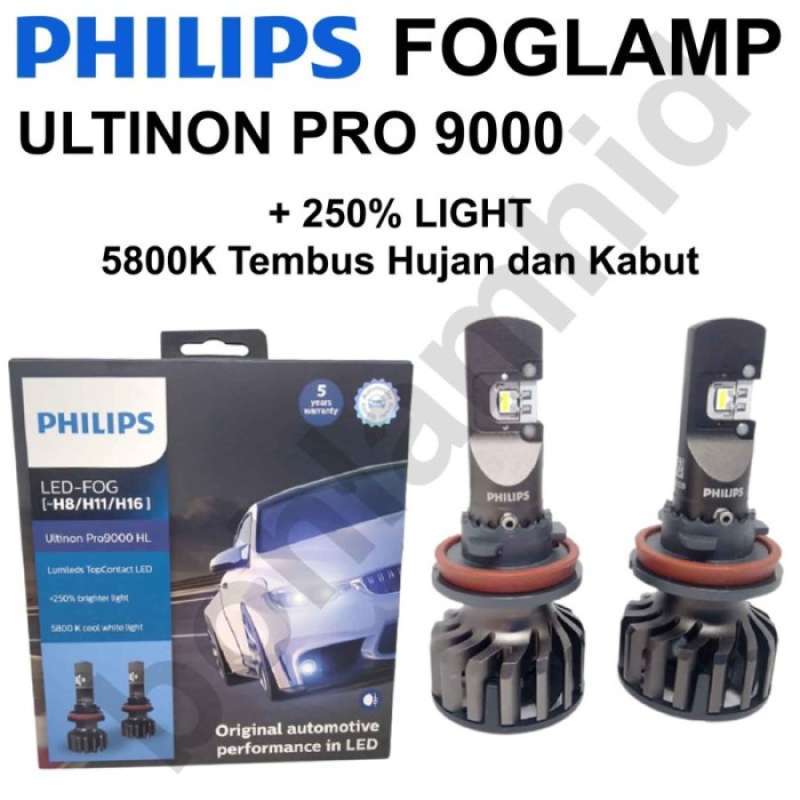 Promo Led Philips Ultinon Pro9000 Pro 9000 H11 H16 H8 Fog Foglamp Diskon 33% Di Seller Honey ...