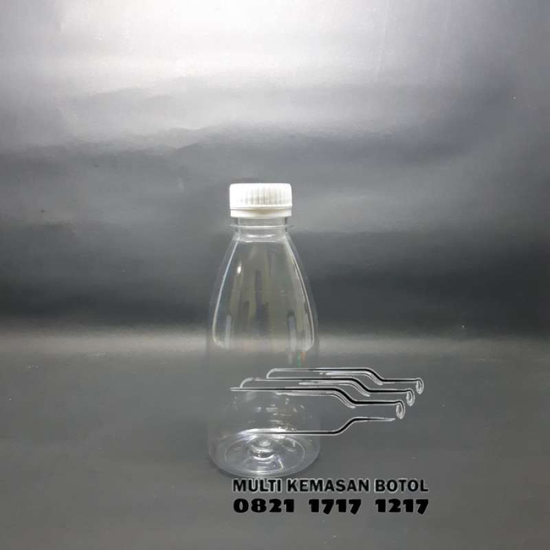 Promo New Botol Plastik Pet Cantik 300ml / Milky 300 Ml - Isi 100pcs ...