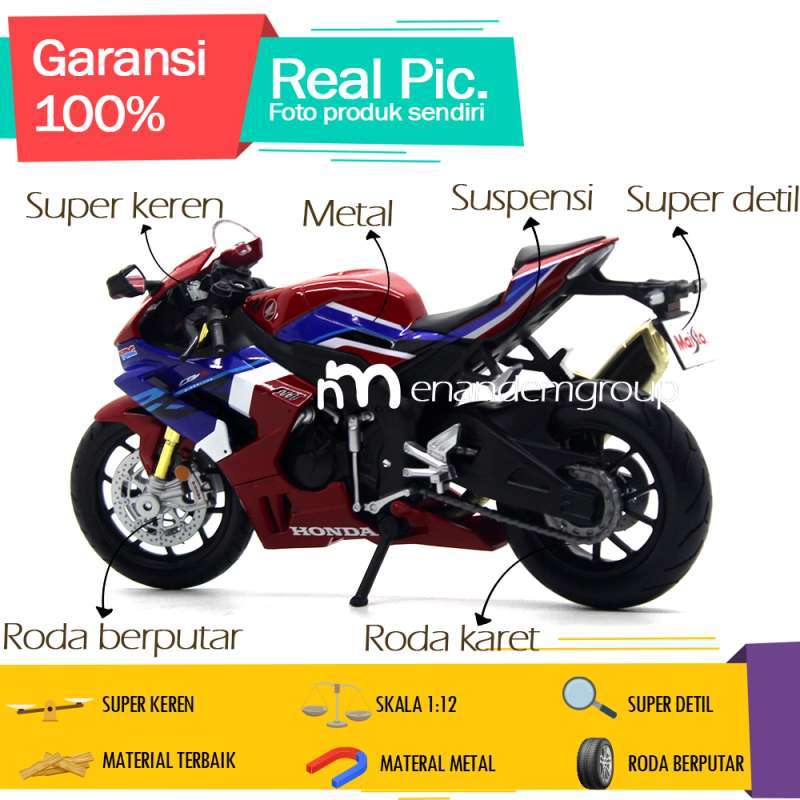 Jual Diecast Miniatur Mainan Sepeda Motor Gede Honda Cbr1000rr-r ...