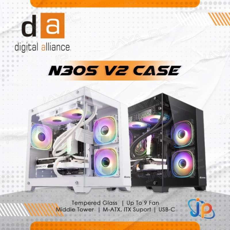 Jual Digital Alliance N30s V2 Gaming Cpu Case - Tempered Glass Casing ...