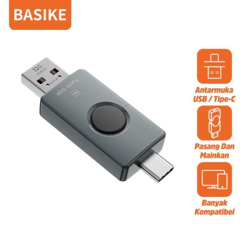 Jual Basike Ultra Dual Drive Go Flashdisk Otg 64gb Usb Type-c Up To ...
