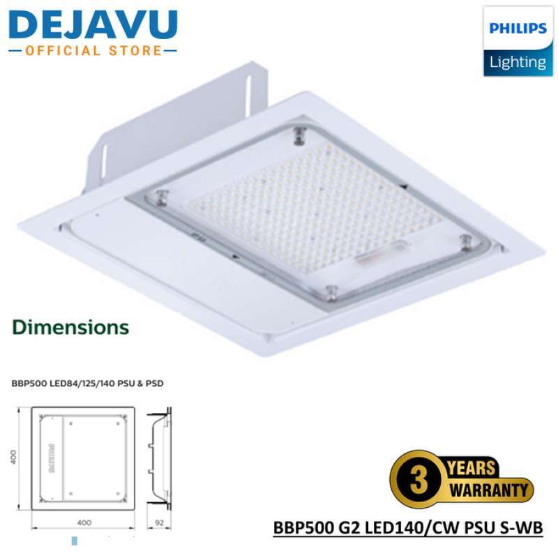 Promo Lampu Gantung Highbay Led Philips Bbp500 G2 Led140/cw Psu S-wb ...