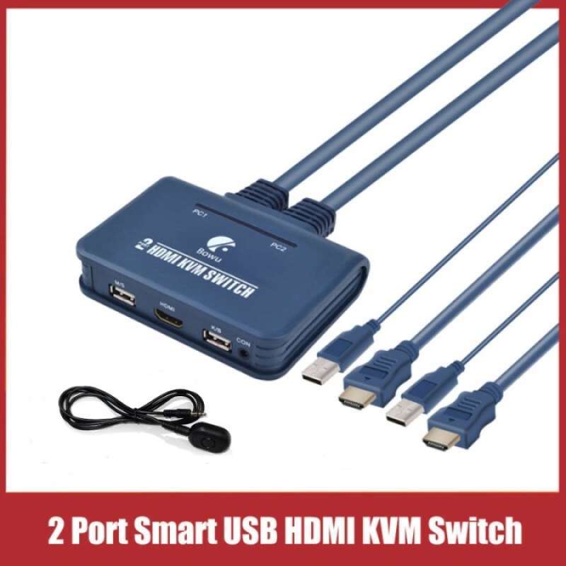 Jual Kvm Switch Usb Hdmi 2 Port With Remote Include Kabel Hdmi Dan Usb ...