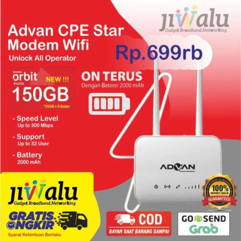 Jual Advan Cpe Router Start Modem Telkomsel Orbit Modem Orbit Wifi Wlan ...