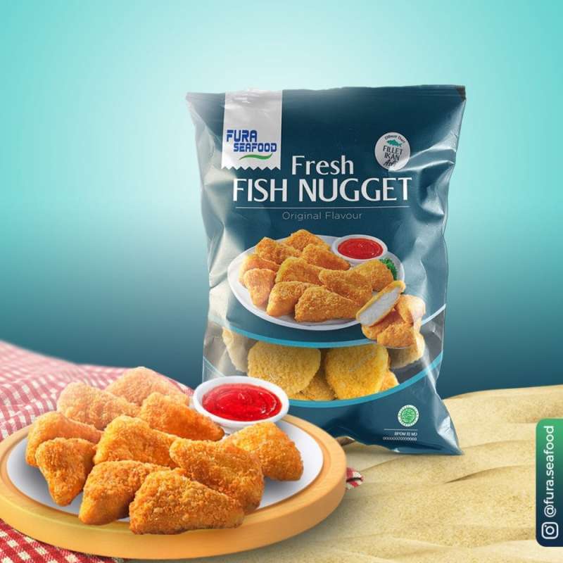 Promo Fish Nugget Fura Seafood 500gr Naget Ikan Halal Diskon 29% Di ...